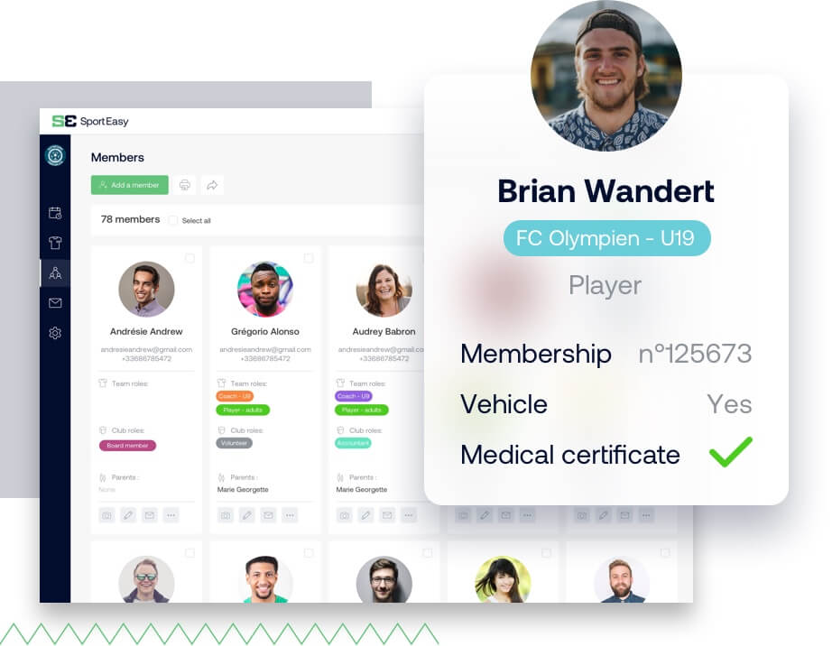 Manage your amateur sports club more efficiently